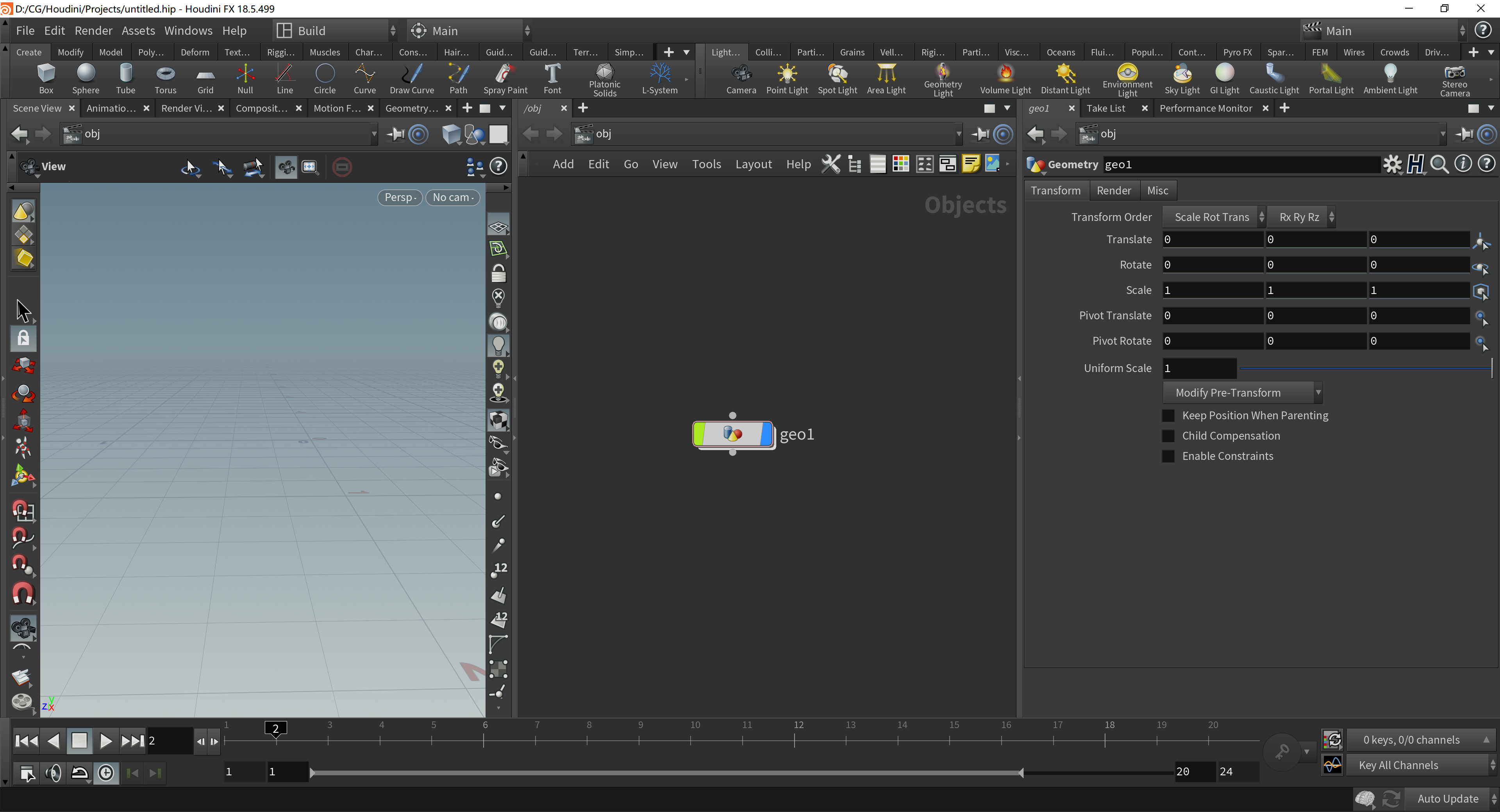 用Houdini 创建第一个软体模拟 | Chunlei Li
